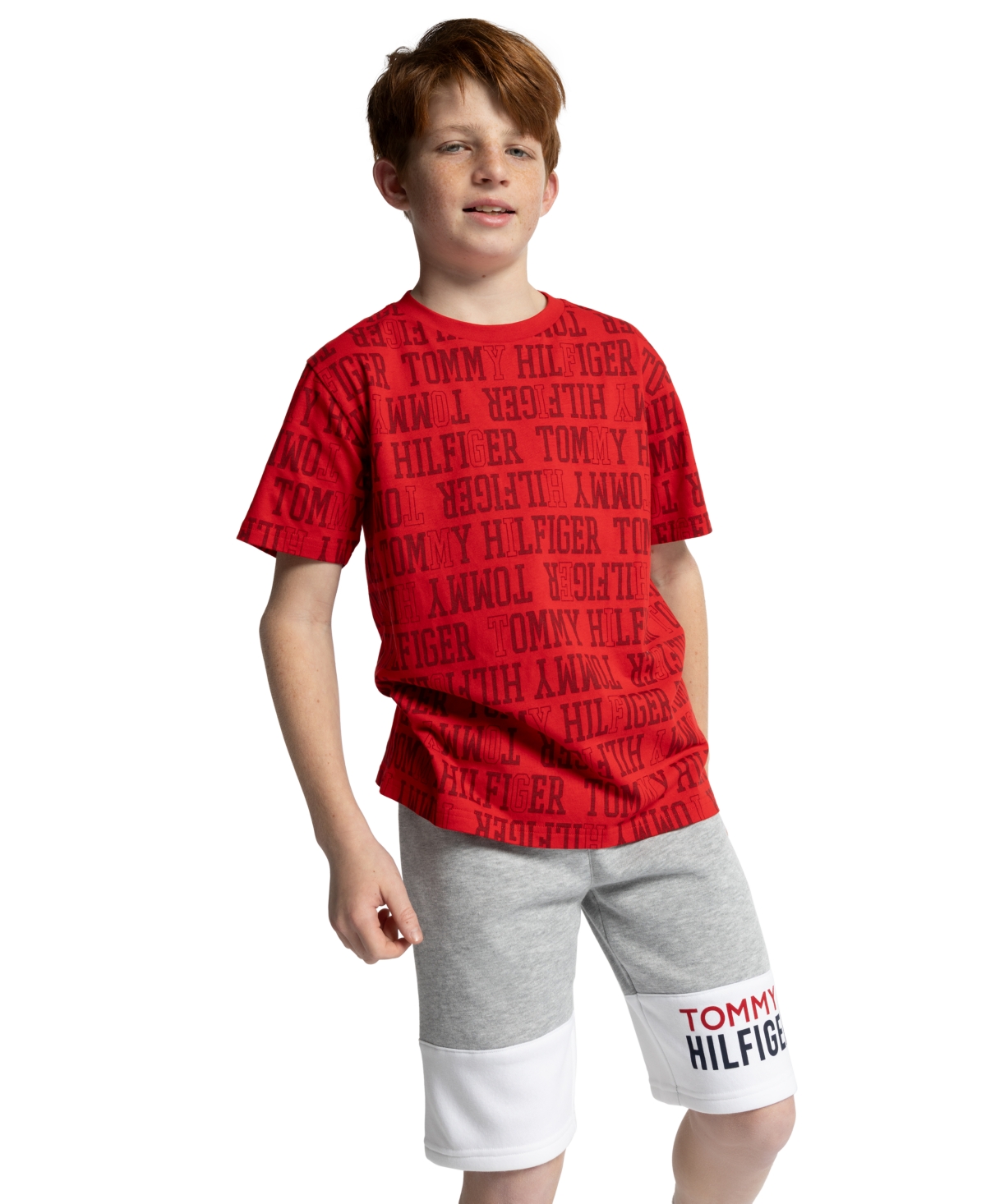 Click here for Tommy Hilfiger Boys 8-20 All Over Print Short-Slee... prices