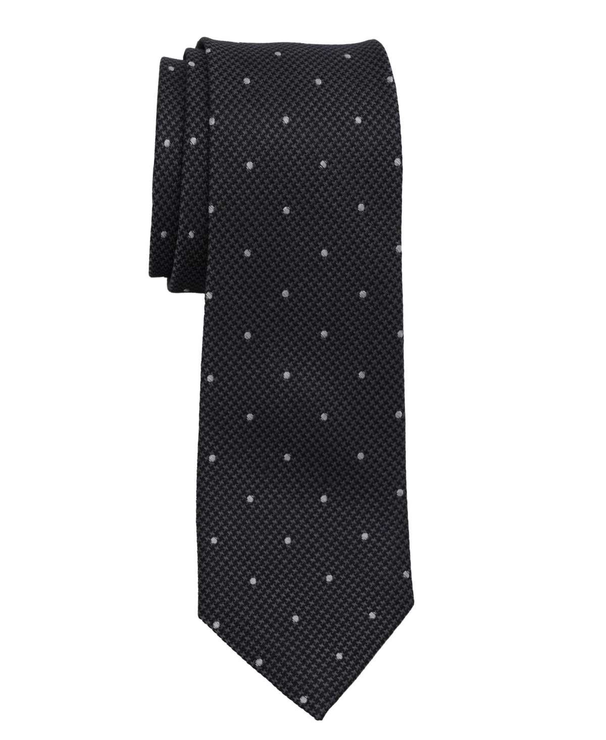 Click here for Ben Sherman Mens Dotted Slim Tie - Black Light Gre... prices