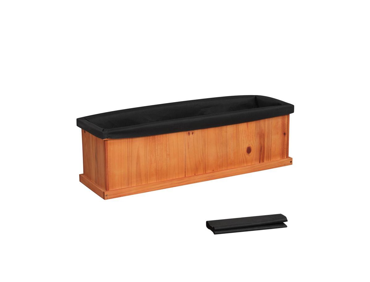 Click here for Slickblue Fir Wood Planter Box with Drainage Holes... prices