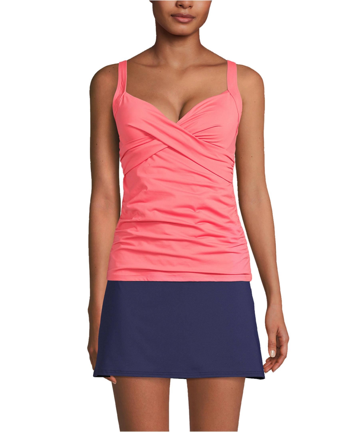 Click here for Lands End Womens Dd-Cup V-Neck Wrap Underwire Tank... prices