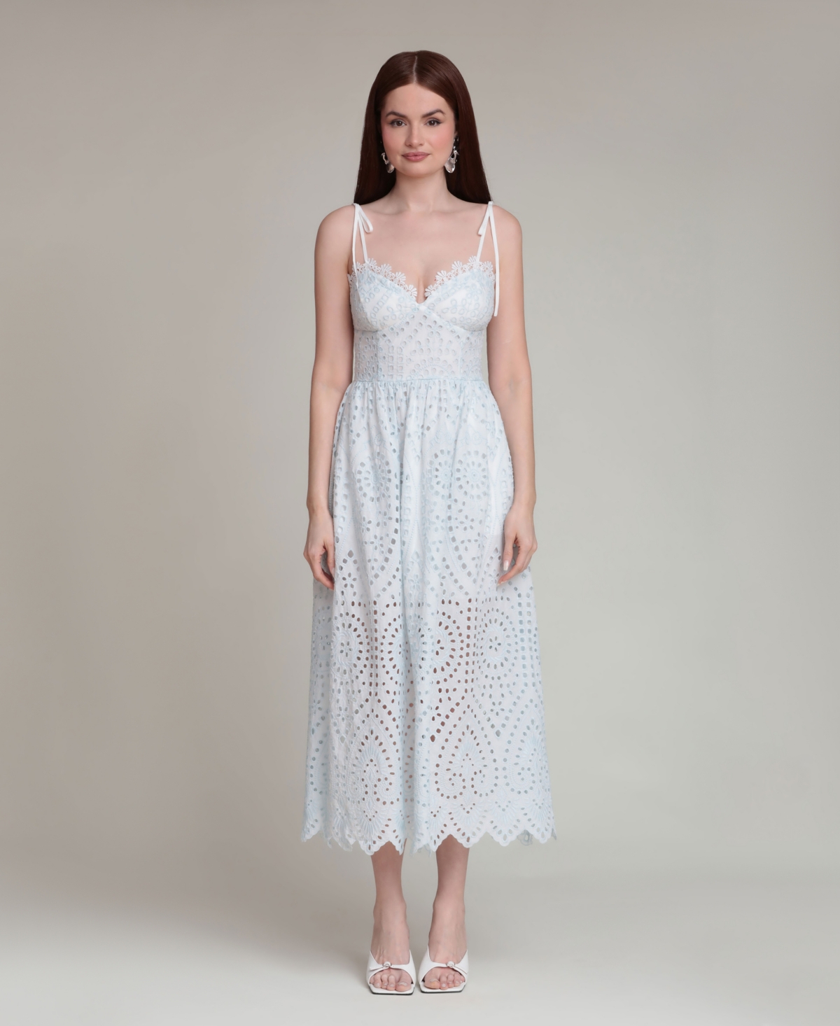 Click here for Avec Les Filles Womens Sweetheart Neck Midi Dress... prices