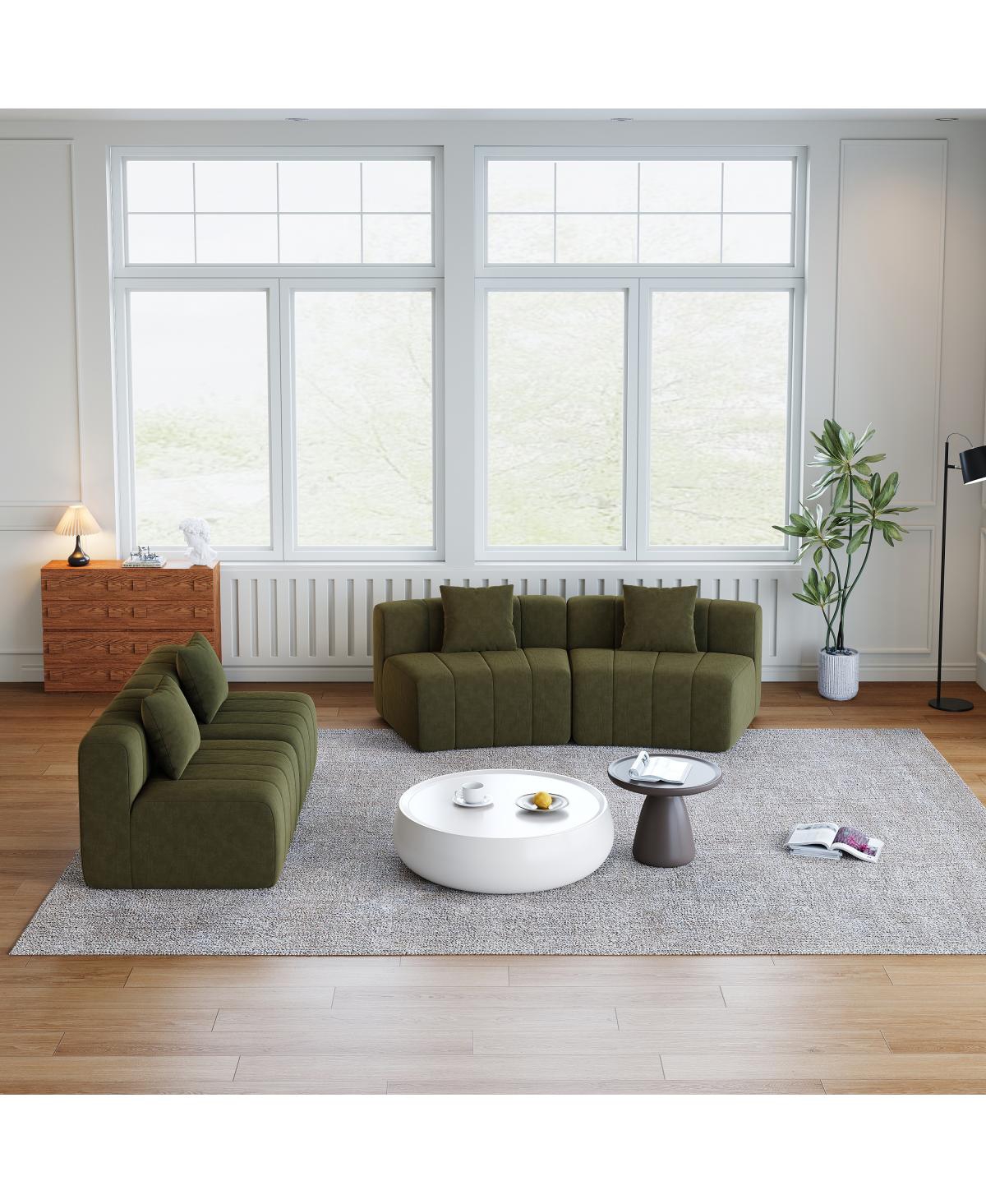 Click here for Streamdale Furniture Chenille curved sectional sof... prices