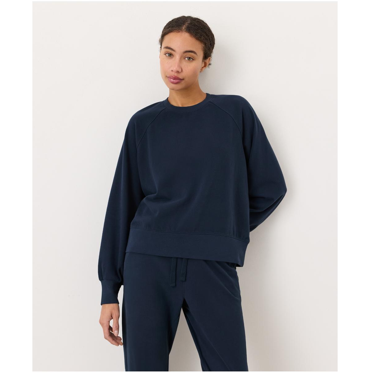 Click here for Pact Womens Organic Cotton CloudKnit Raglan Crew -... prices