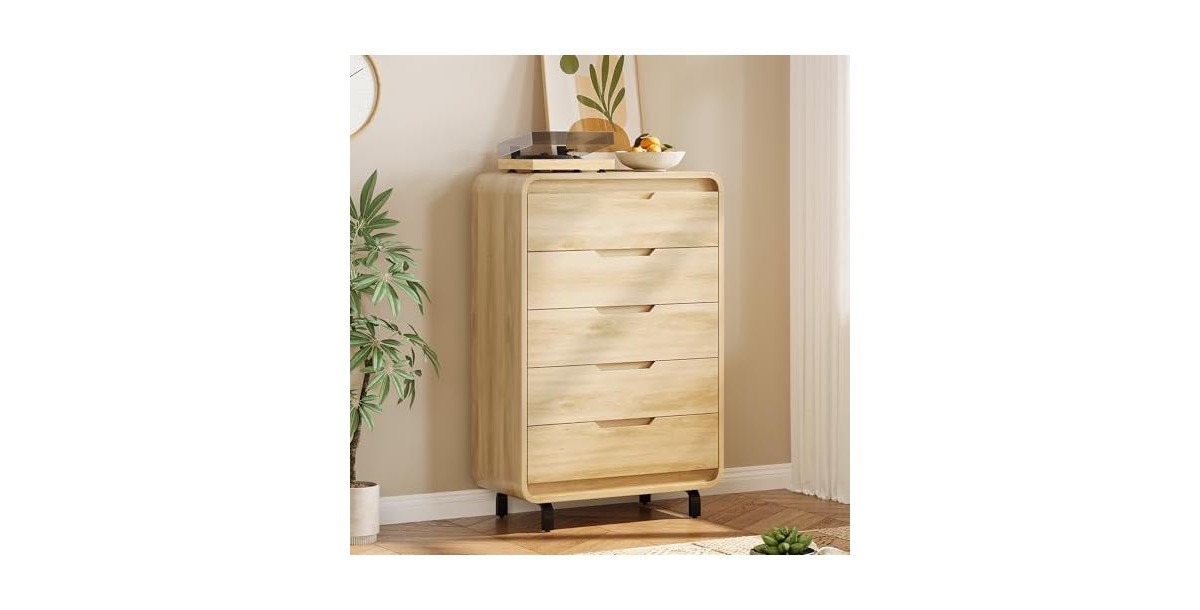 Click here for gaomon 5 Drawers Dresser for Bedroom & Nursery  Mo... prices
