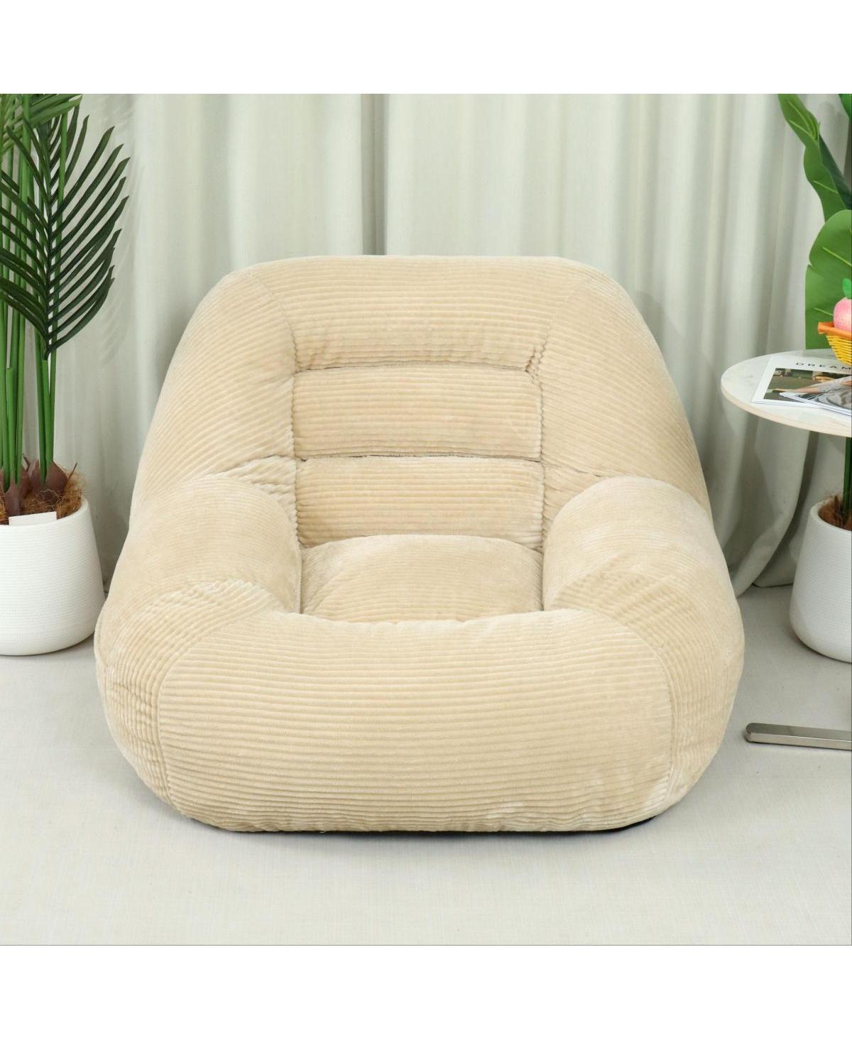 Click here for Streamdale Furniture Camel Corduroy Beanbag Couch... prices