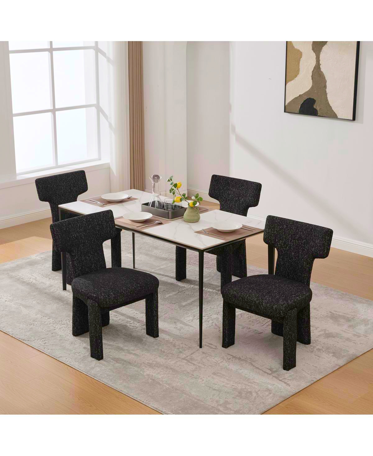 Click here for Streamdale Furniture Modern Chenille Dining Chair... prices