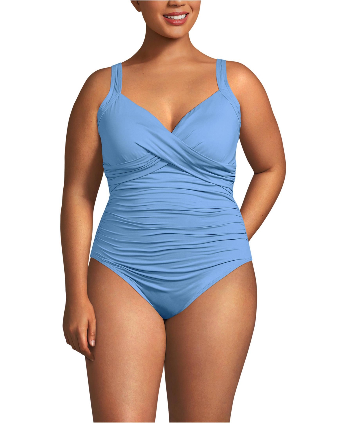 Click here for Lands End Womens Sweetheart Underwire Wrap One Pie... prices