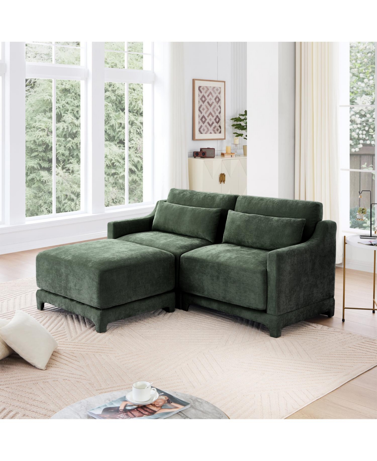 Click here for Streamdale Furniture Chenille 2-Seater Sofa w/ Ott... prices