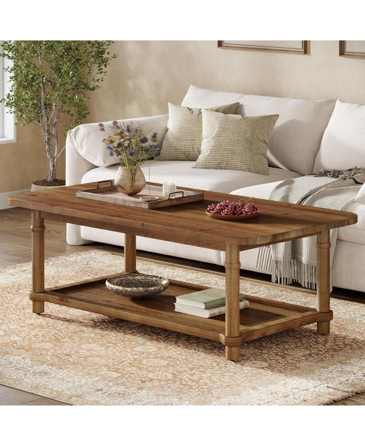 Click here for Tribesigns 47" Rectangle Coffee Table  Solid... prices