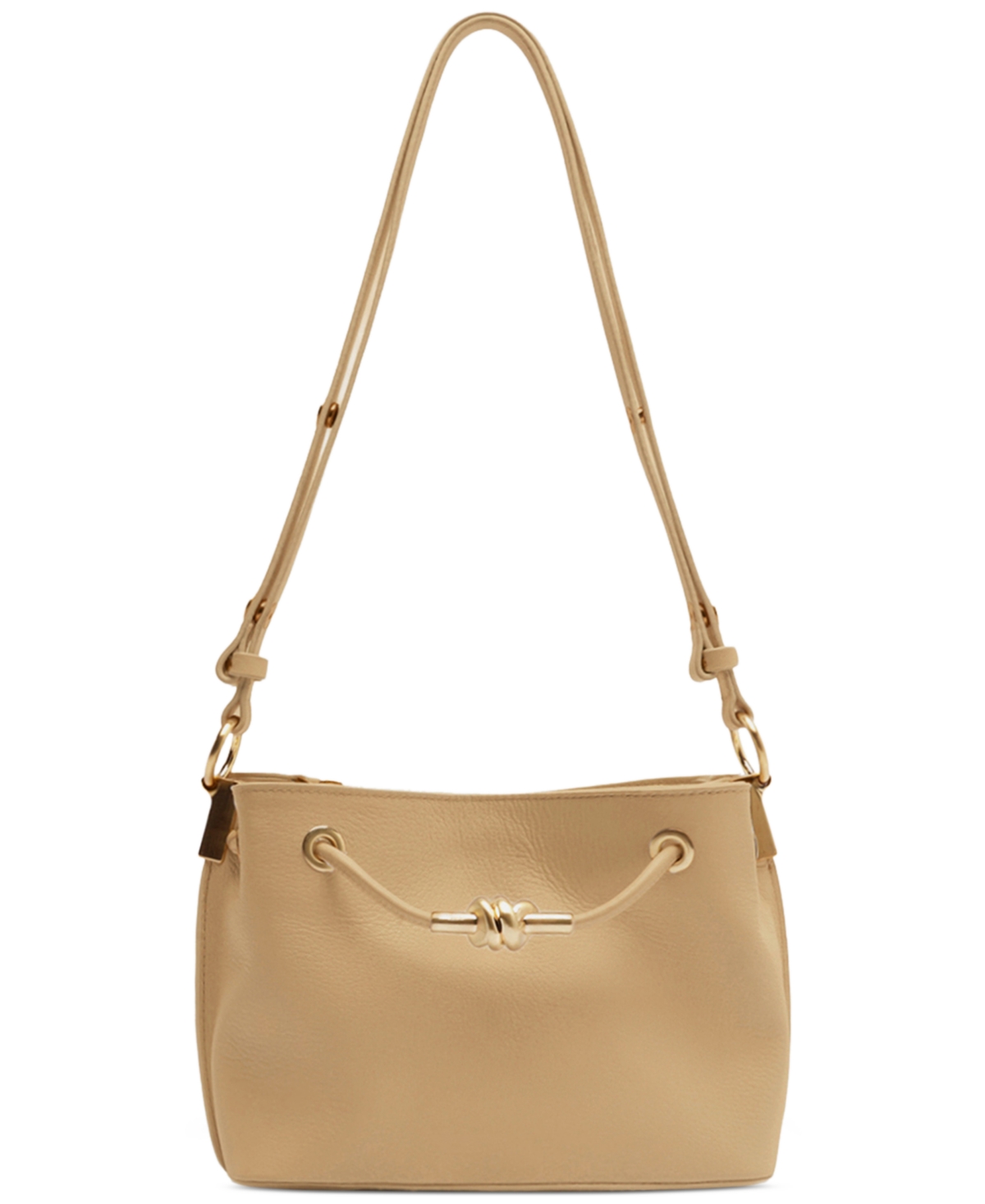 Click here for Arezzo Daphne Small Gold-Tone Knot and Eyelets Cro... prices