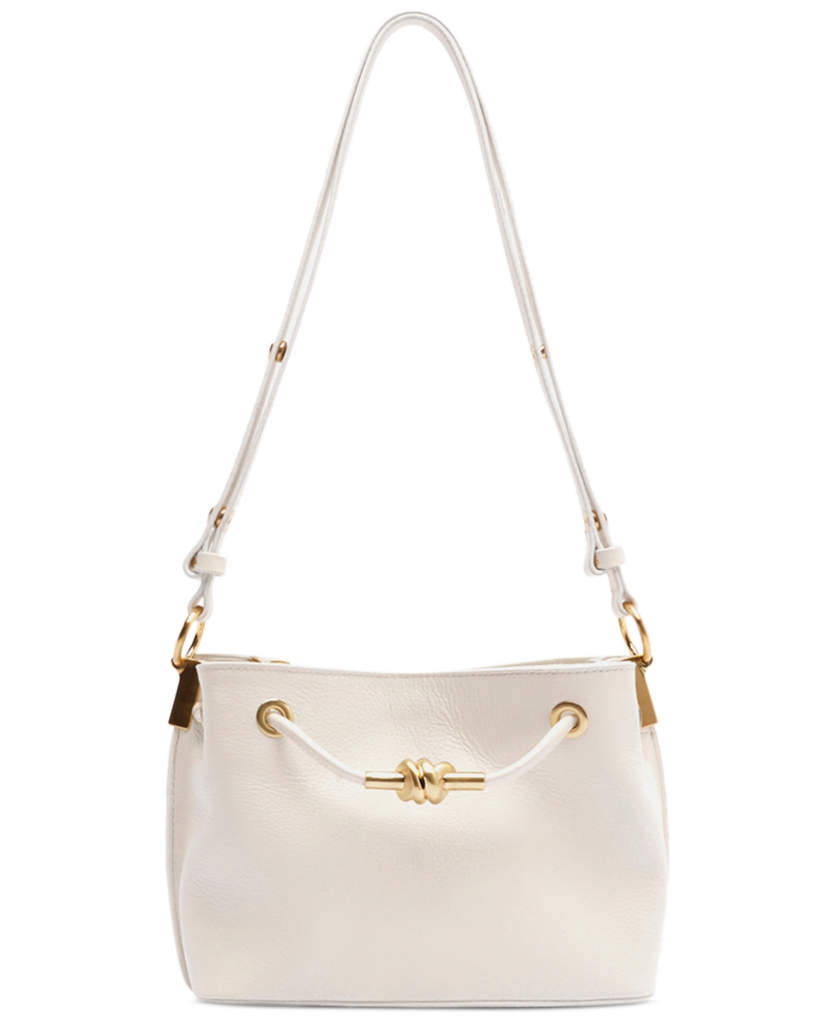 Click here for Arezzo Daphne Small Gold-Tone Knot and Eyelets Cro... prices