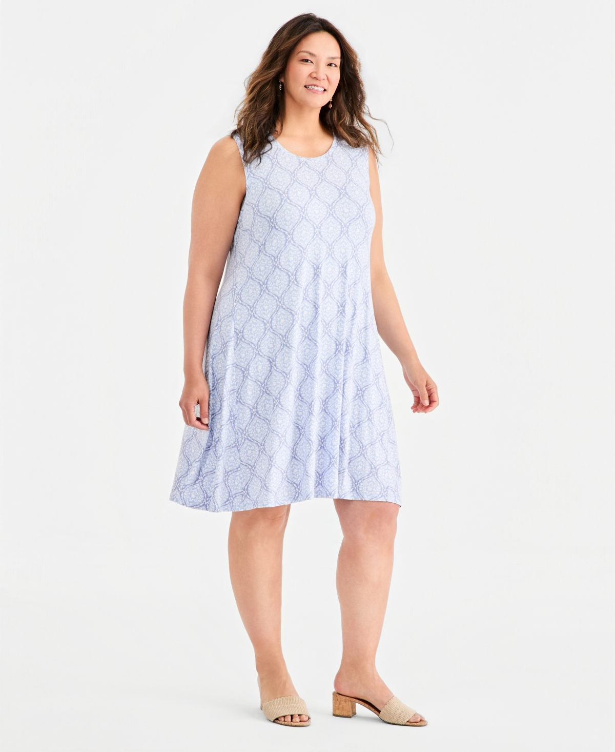 Click here for Style & Co Plus Size Sleeveless Printed Flip Flop... prices