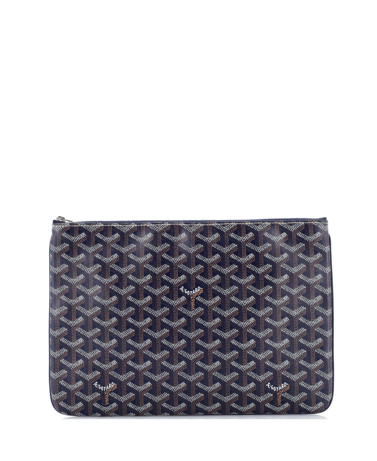 Click here for Pre-Owned Goyard Mm Senat Zip Pouch Coated Canvas... prices