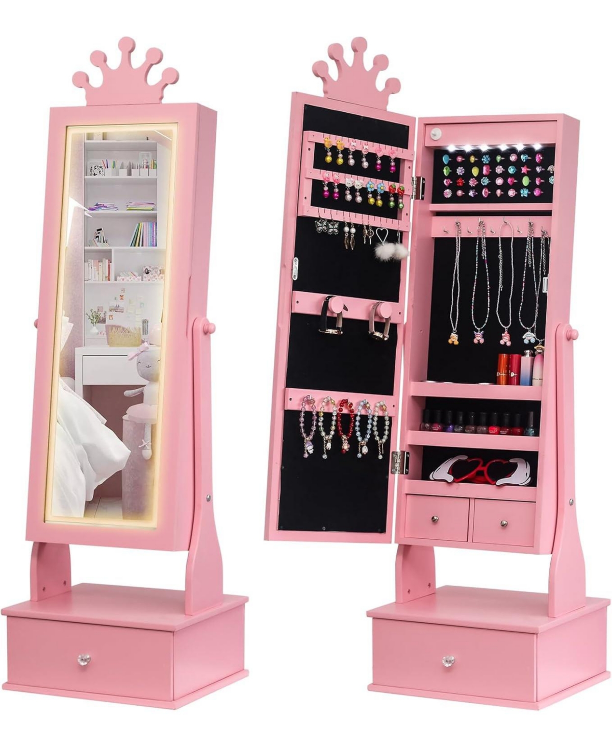 Click here for gaomon Kids Jewelry Armoire Child Jewelry Cabinet... prices