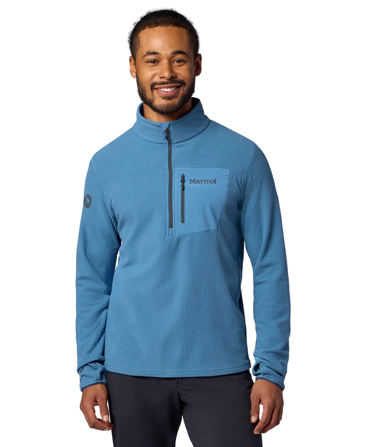 Click here for Marmot Mens AirFleece Quarter-Zip Pull-On Sweatshi... prices