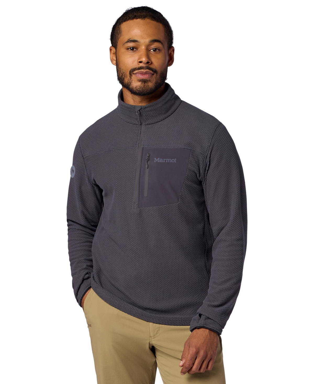 Click here for Marmot Mens AirFleece Quarter-Zip Pull-On Sweatshi... prices