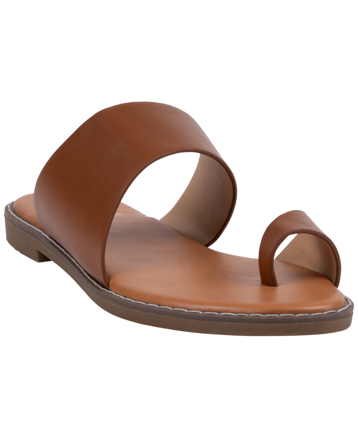 Click here for Gc Shoes Womens Florence Toe Loop Flat Sandals - T... prices