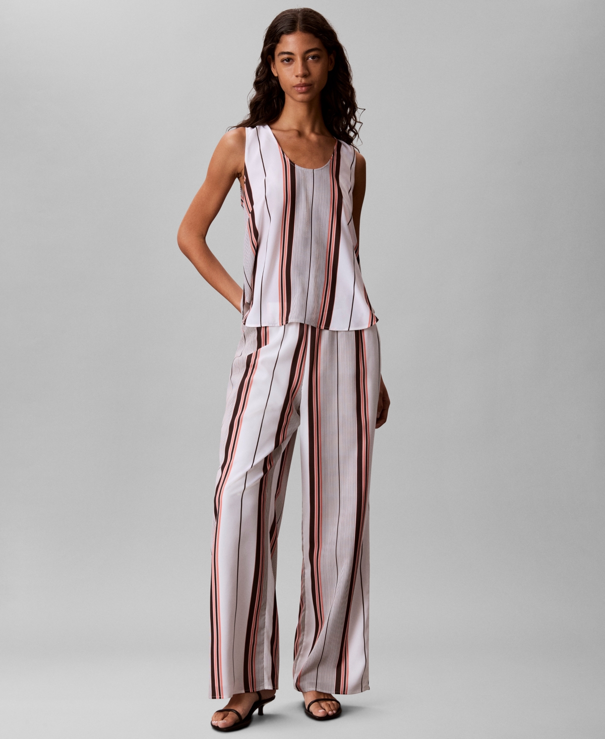 Click here for Calvin Klein Womens Relaxed Fit Wide-Leg Pull-On P... prices