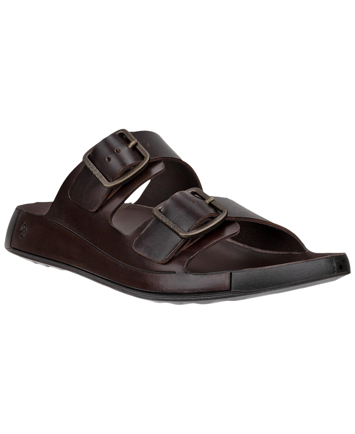 Click here for Ecco Mens Cozmo Buckle Slide Sandals - Potting Soi... prices