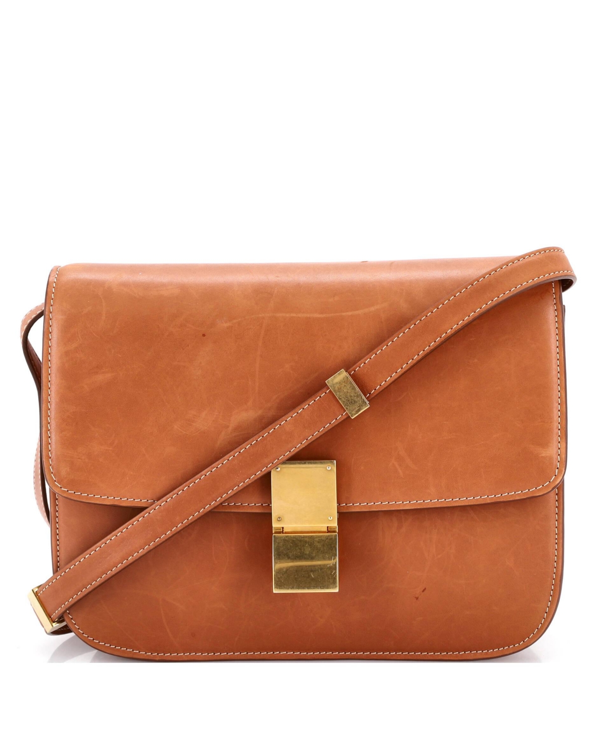 Click here for Pre-Owned Celine Medium Classic Box Bag Smooth Lea... prices