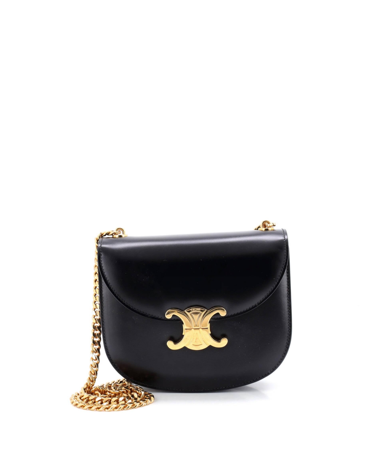 Click here for Pre-Owned Celine Triomphe Besace Clea Chain Flap B... prices