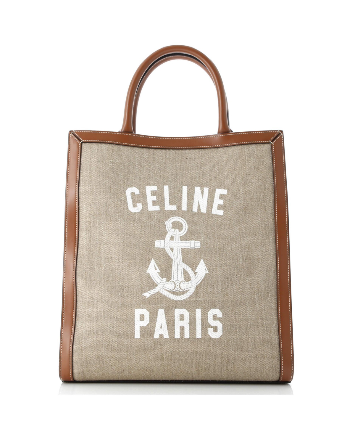 Click here for Pre-Owned Celine Small Vertical Cabas Tote Printed... prices