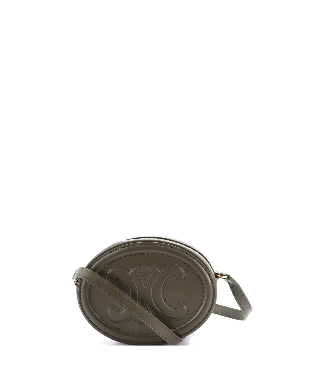 Click here for Pre-Owned Celine Mini Triomphe Oval Crossbody Bag... prices