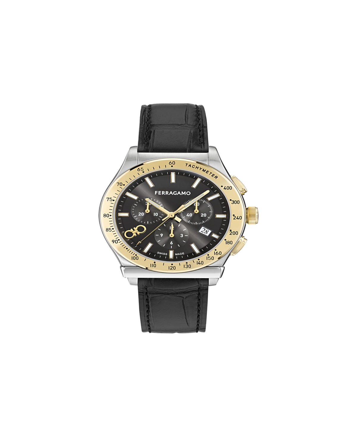 Click here for Ferragamo Mens Two-Tone Stainless Steel Bracelet W... prices