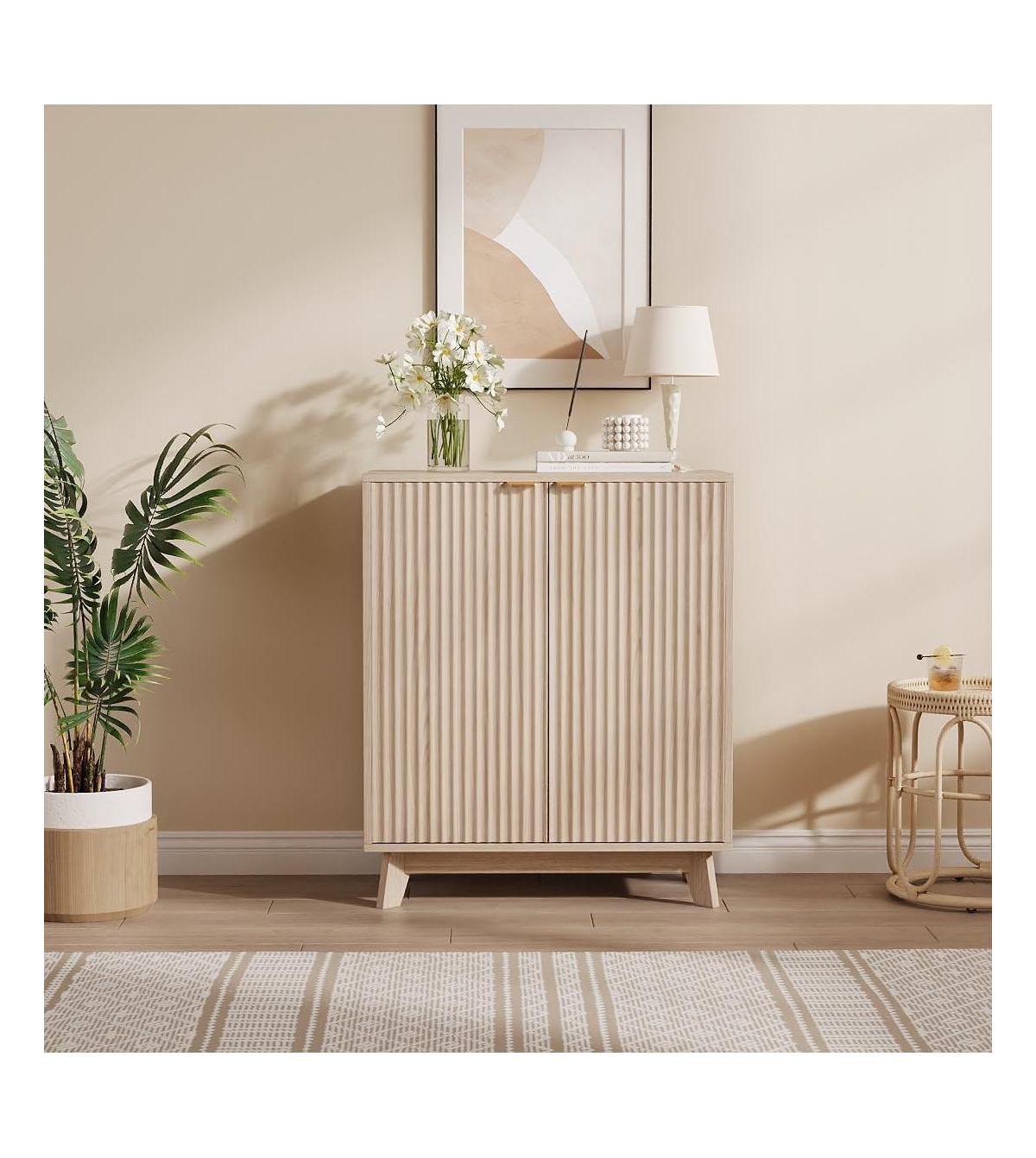 Click here for gaomon Fluted Cabinet with Storage Buffet Sideboar... prices