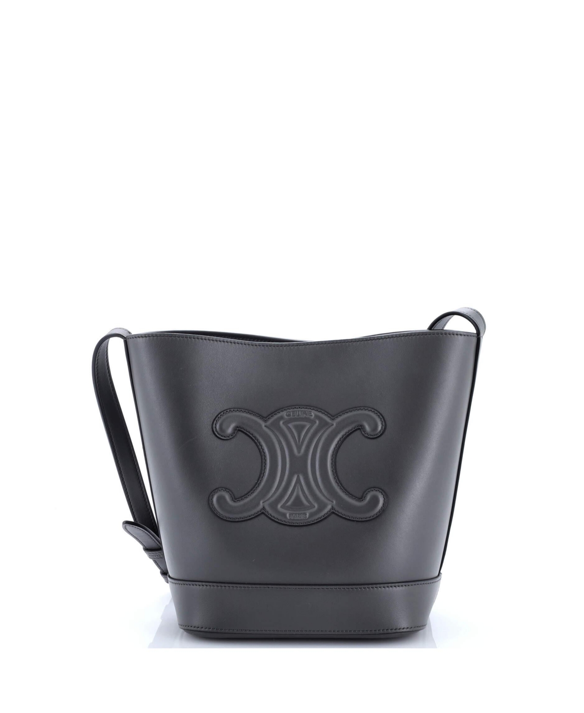 Click here for Pre-Owned Celine Small Cuir Triomphe Bucket Bag Le... prices