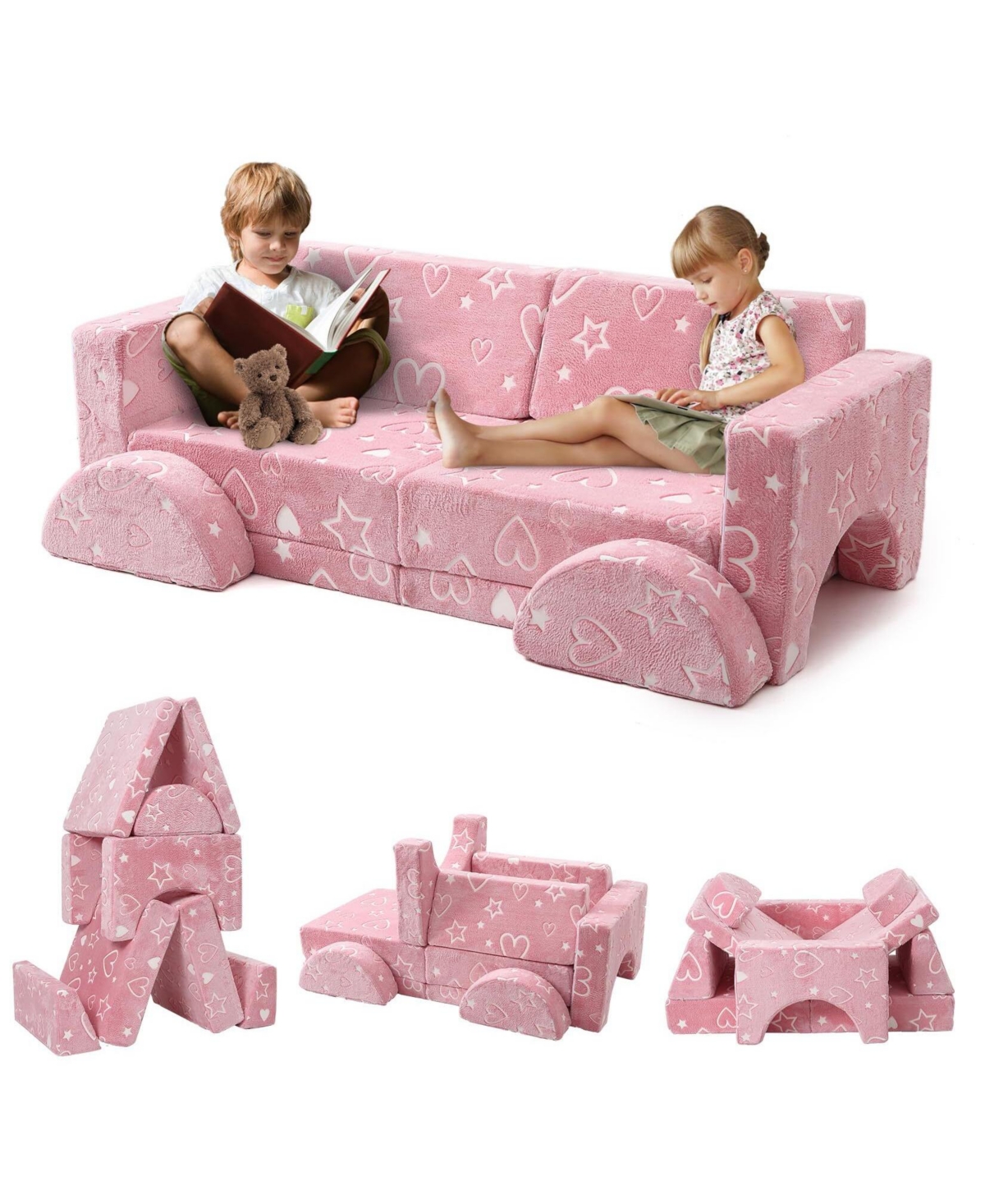 Click here for Gaomon 8PCS Modular Kids Play Couch  Kids Couch To... prices