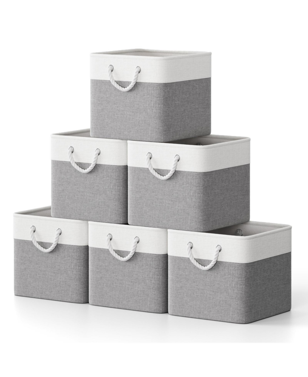 Click here for Sugift 6-Pack Collapsible Fabric Storage Bins  13&... prices