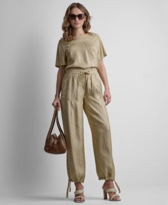 Click here for Dkny Womens Short Sleeve Twinkle Front T Shirt Twi... prices