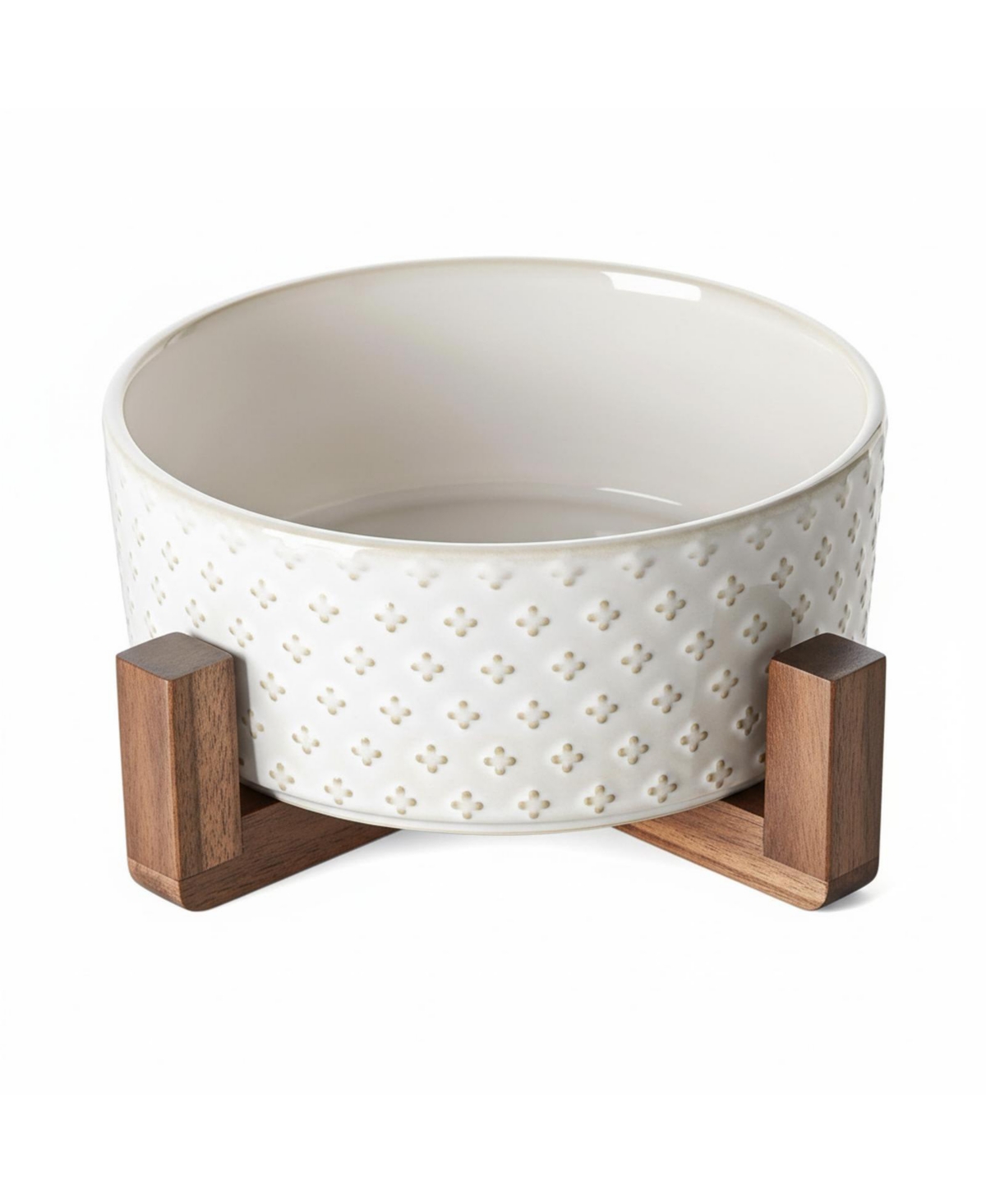Click here for Aronkl Ceramic Dog Bowl Set with Wood Stand Dual F... prices