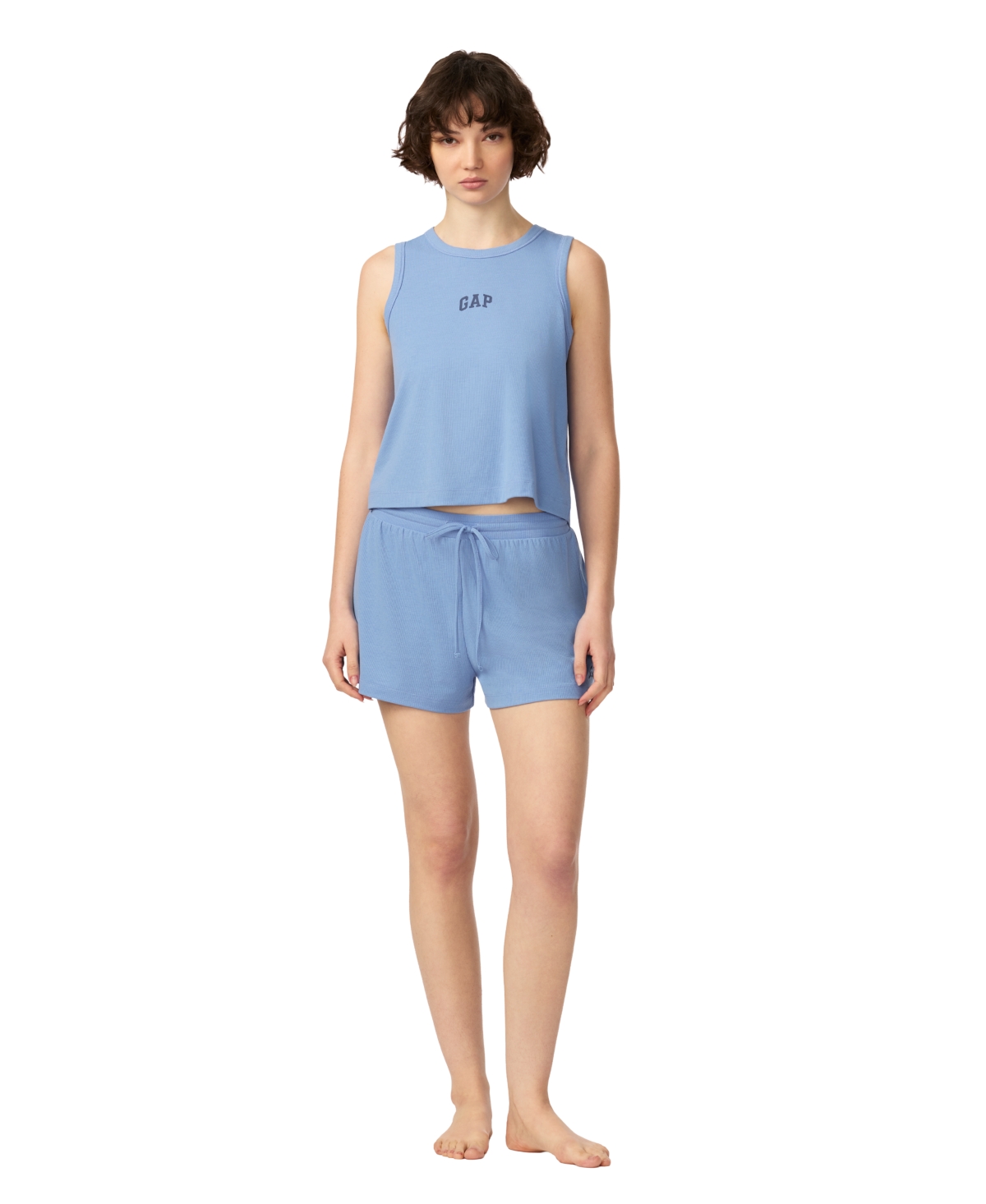 Click here for Gap Womens Ribbed Tank Top and Pull-On Shorts  2-P... prices