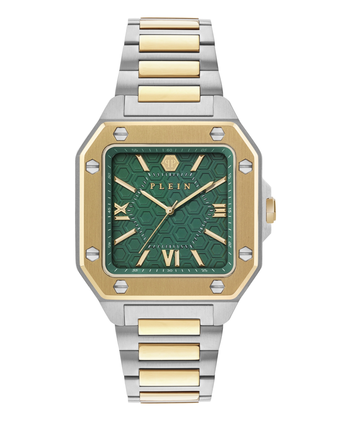 Click here for Philipp Plein Mens Plein Edge Two-Tone Stainless S... prices