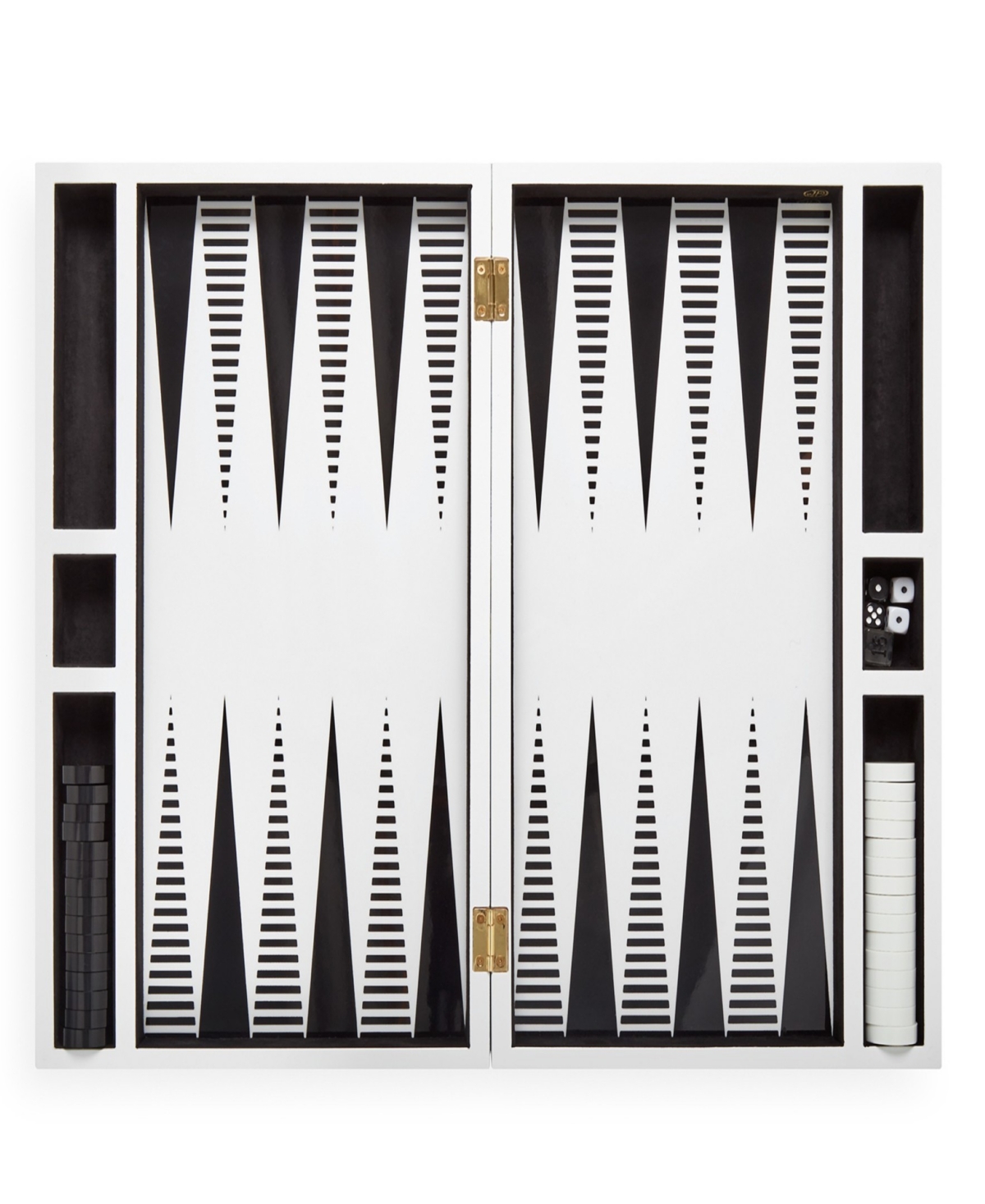 Click here for Jonathan Adler Op Art Backgammon Set - Black prices