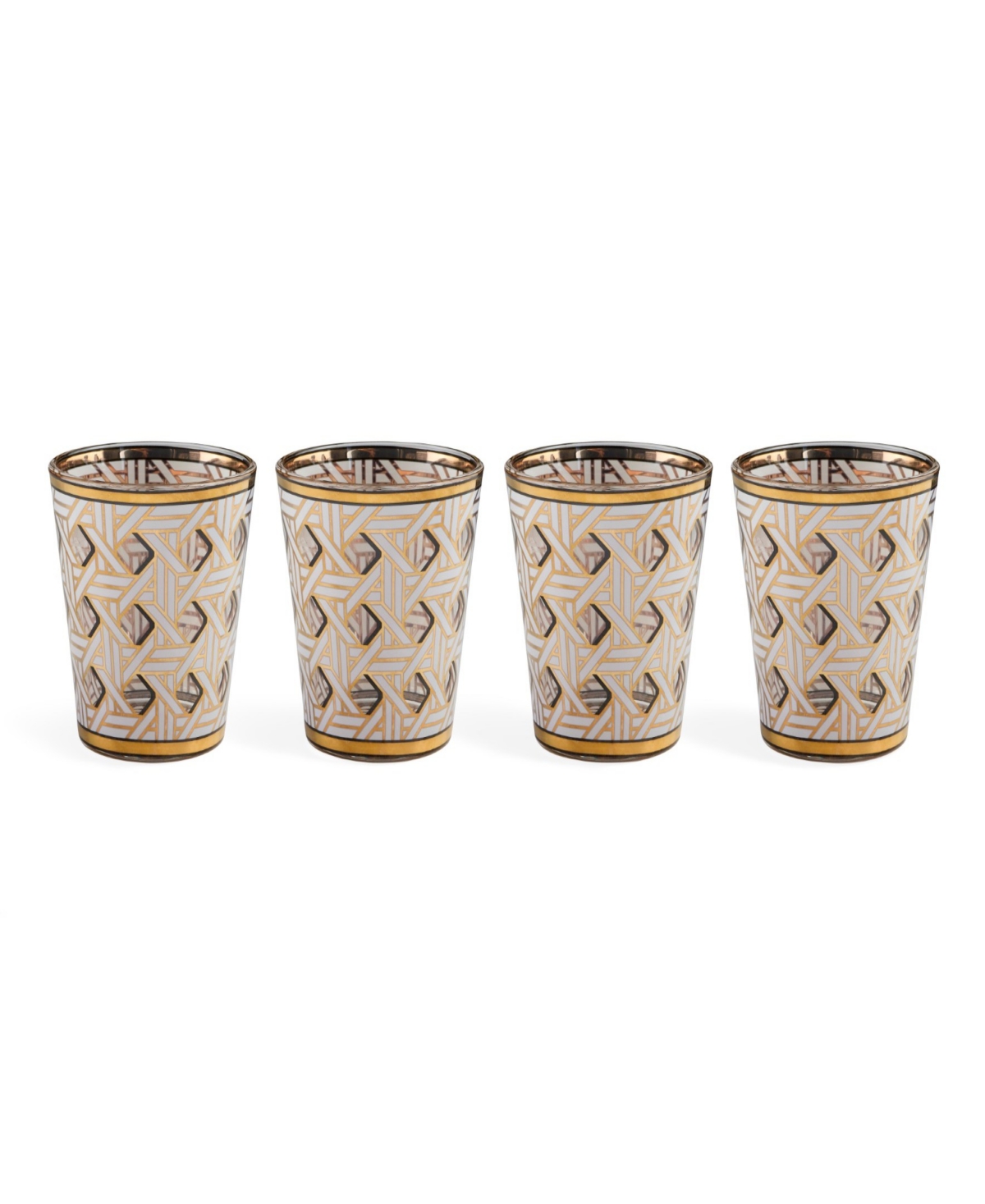 Click here for Jonathan Adler Basketweave 4-Pc. Glassware Set - M... prices
