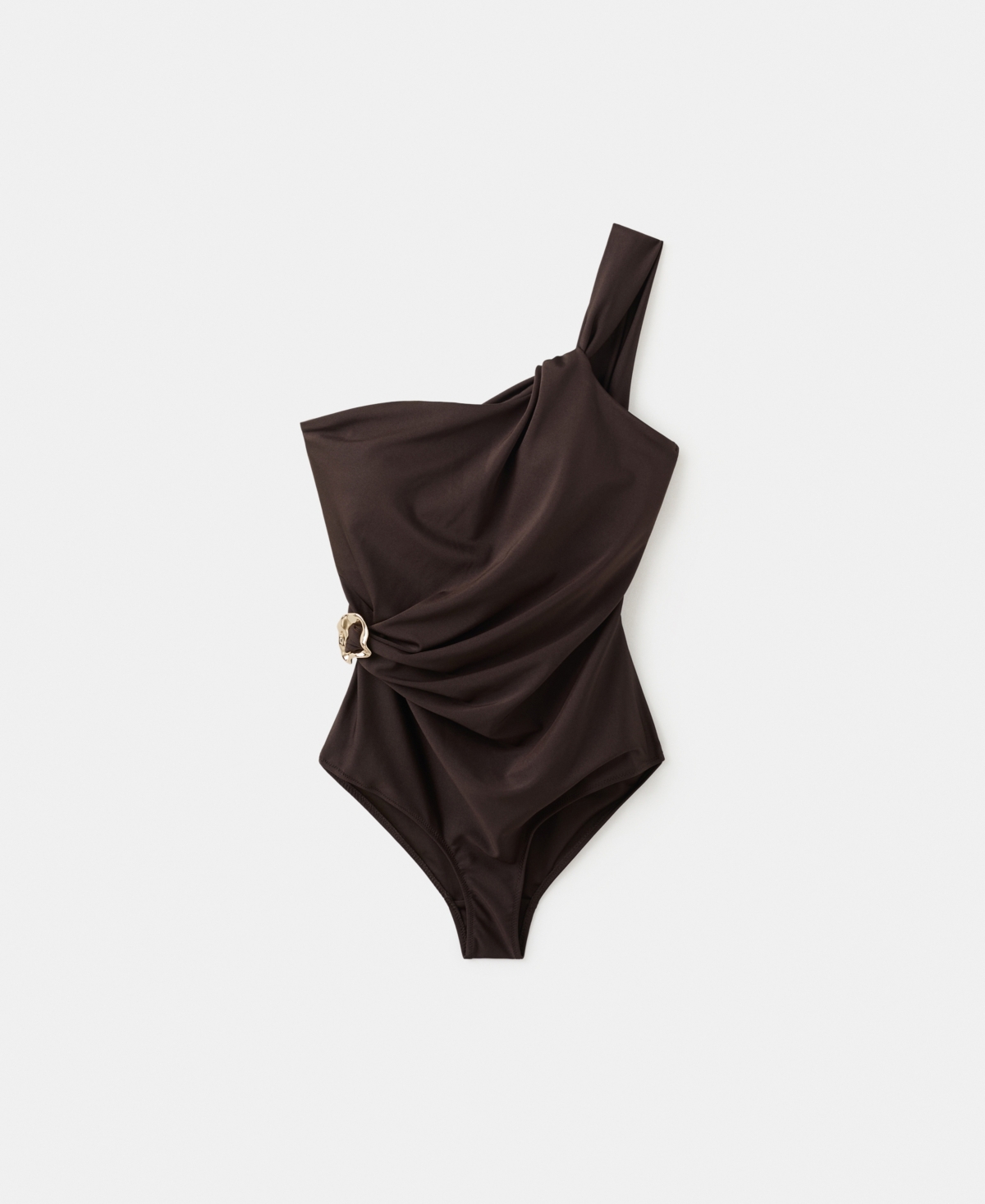 Click here for Mango Womens Metallic Detail Asymmetrical Swimsuit... prices