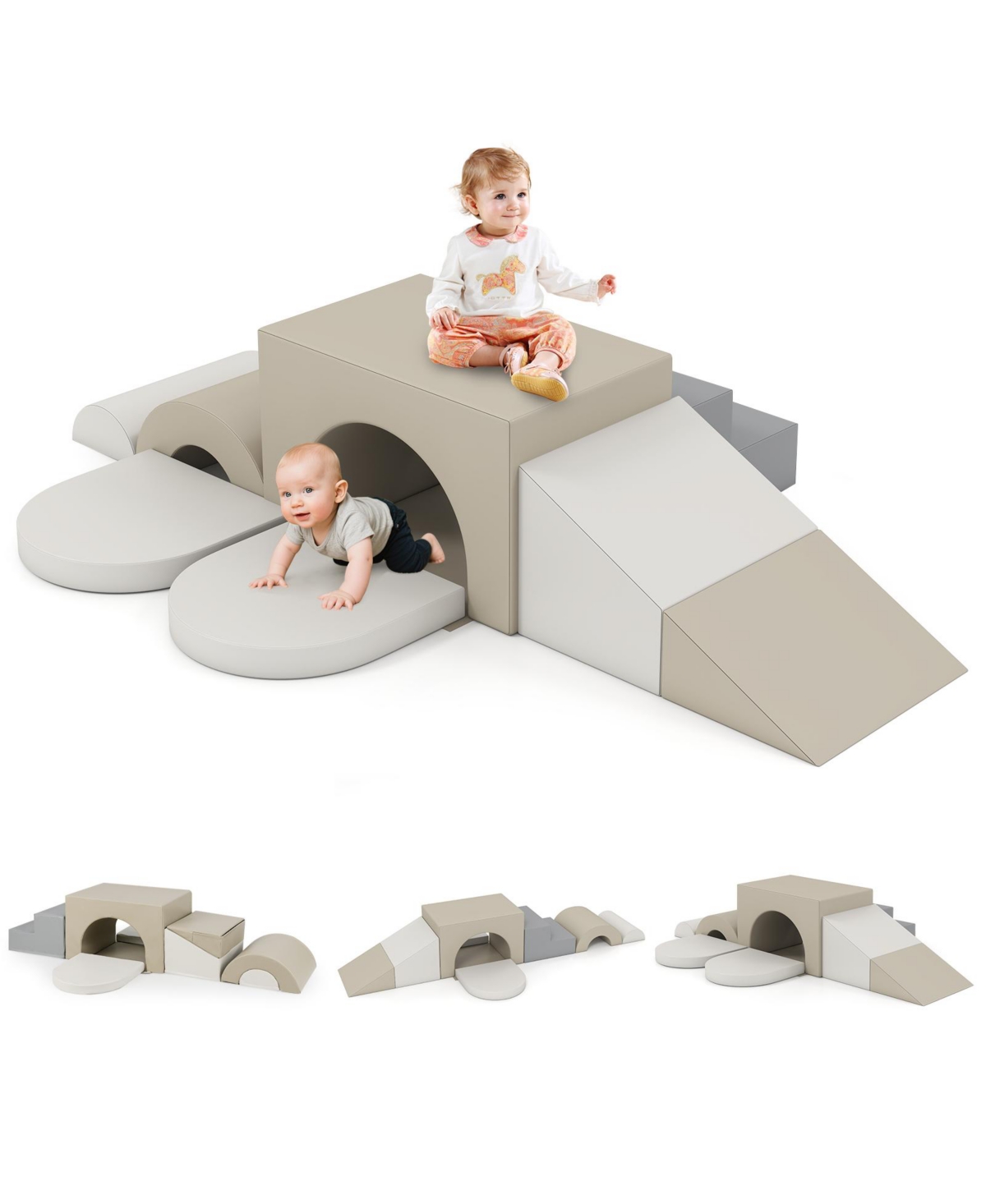 Click here for Mecale 7-Piece Toddler Climbing Blocks Set  Soft P... prices