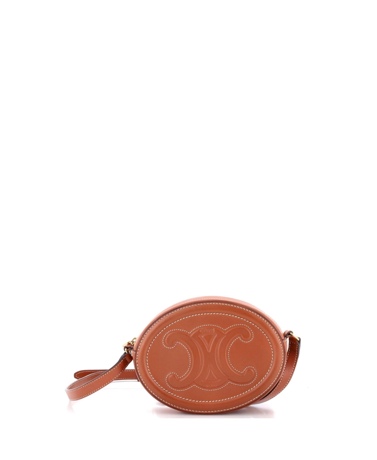 Click here for Pre-Owned Celine Mini Triomphe Oval Crossbody Bag... prices