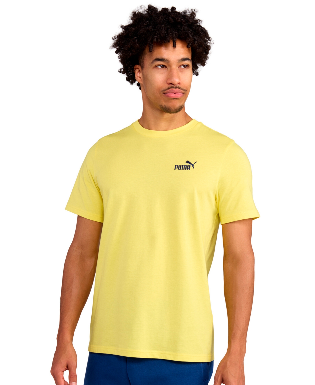Click here for Puma Mens Essential Small Logo T-Shirt - Lemon Mer... prices