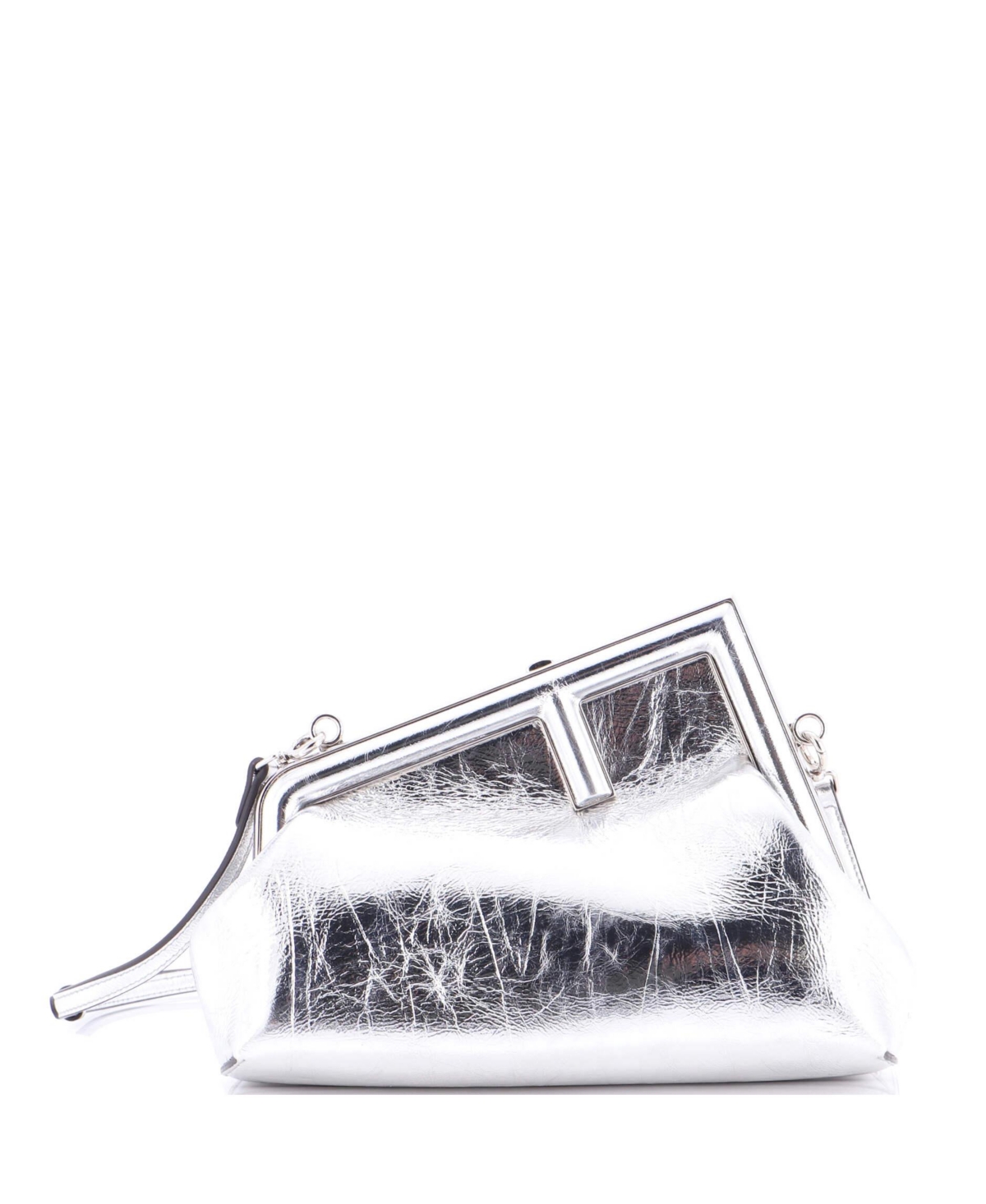 Click here for Pre-Owned Fendi Small First Bag Leather - Silver prices