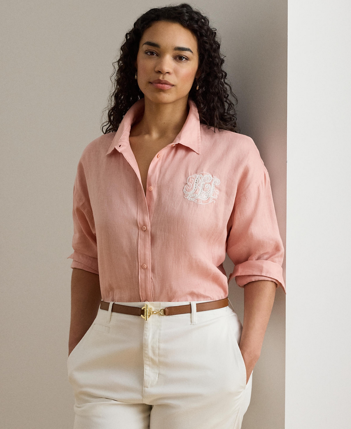 Click here for Lauren Ralph Lauren Plus Size Relaxed-Fit Eyelet-L... prices