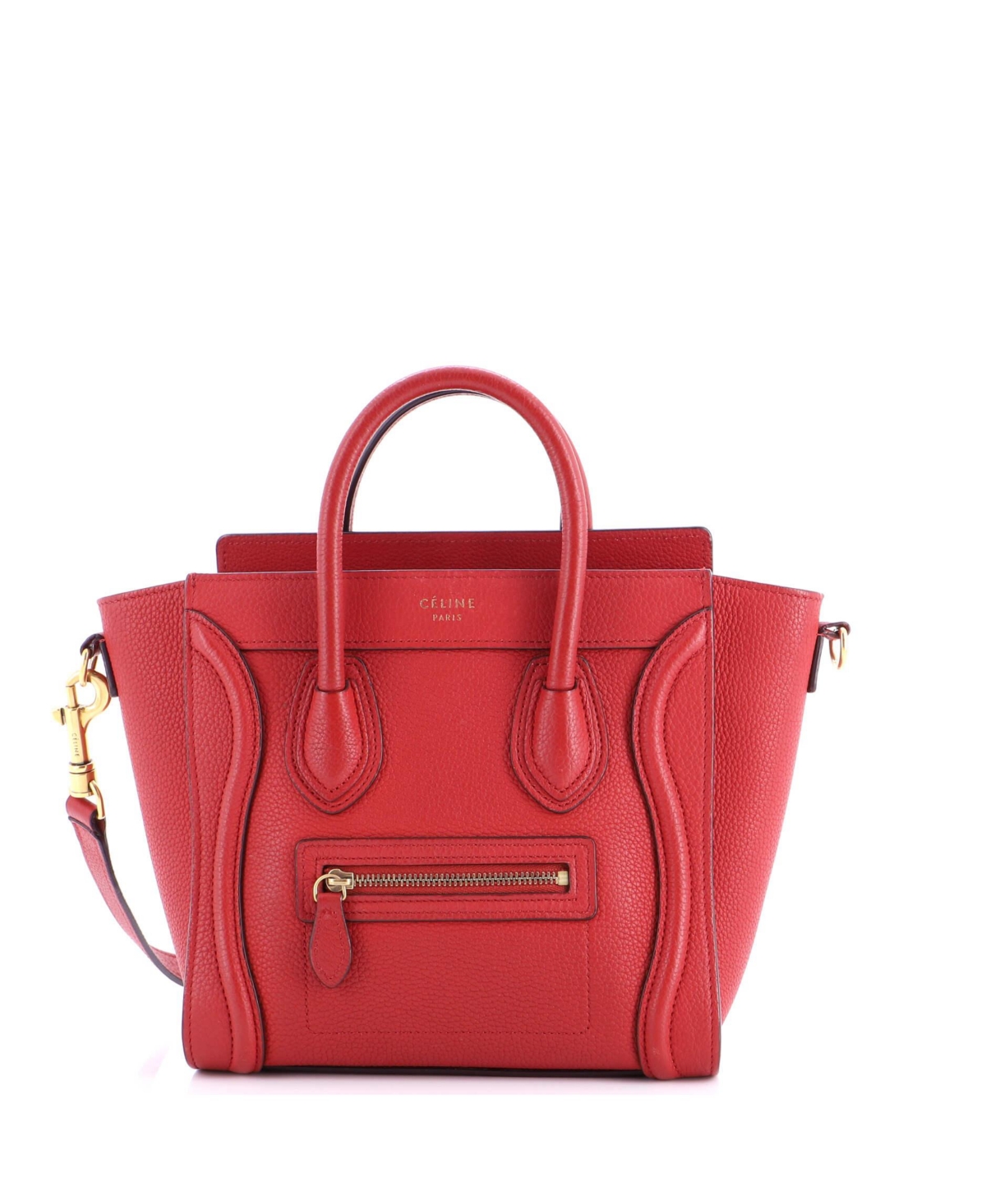 Click here for Pre-Owned Celine Nano Luggage Bag Grainy Leather -... prices