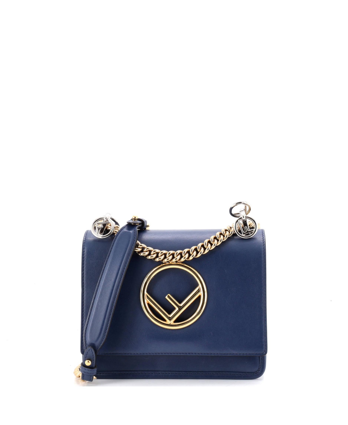 Click here for Pre-Owned Fendi Small Kan I F Shoulder Bag Leather... prices