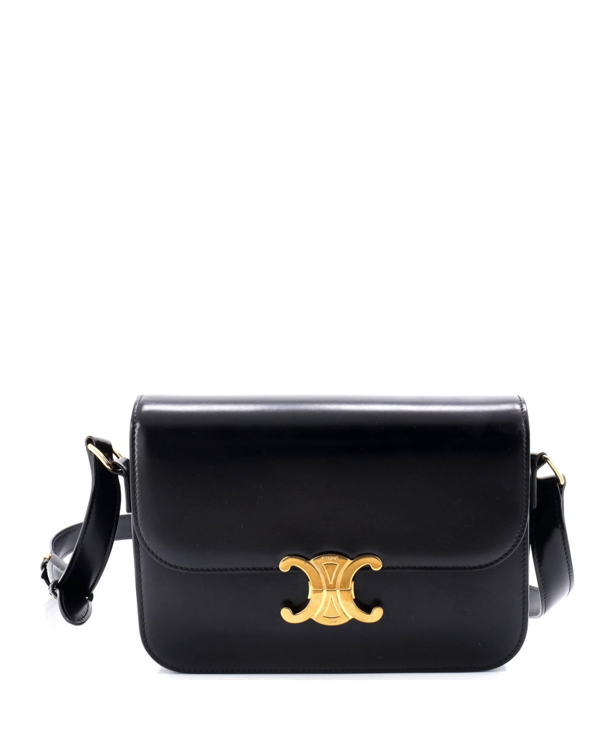 Click here for Pre-Owned Celine Medium Triomphe Shoulder Bag Smoo... prices