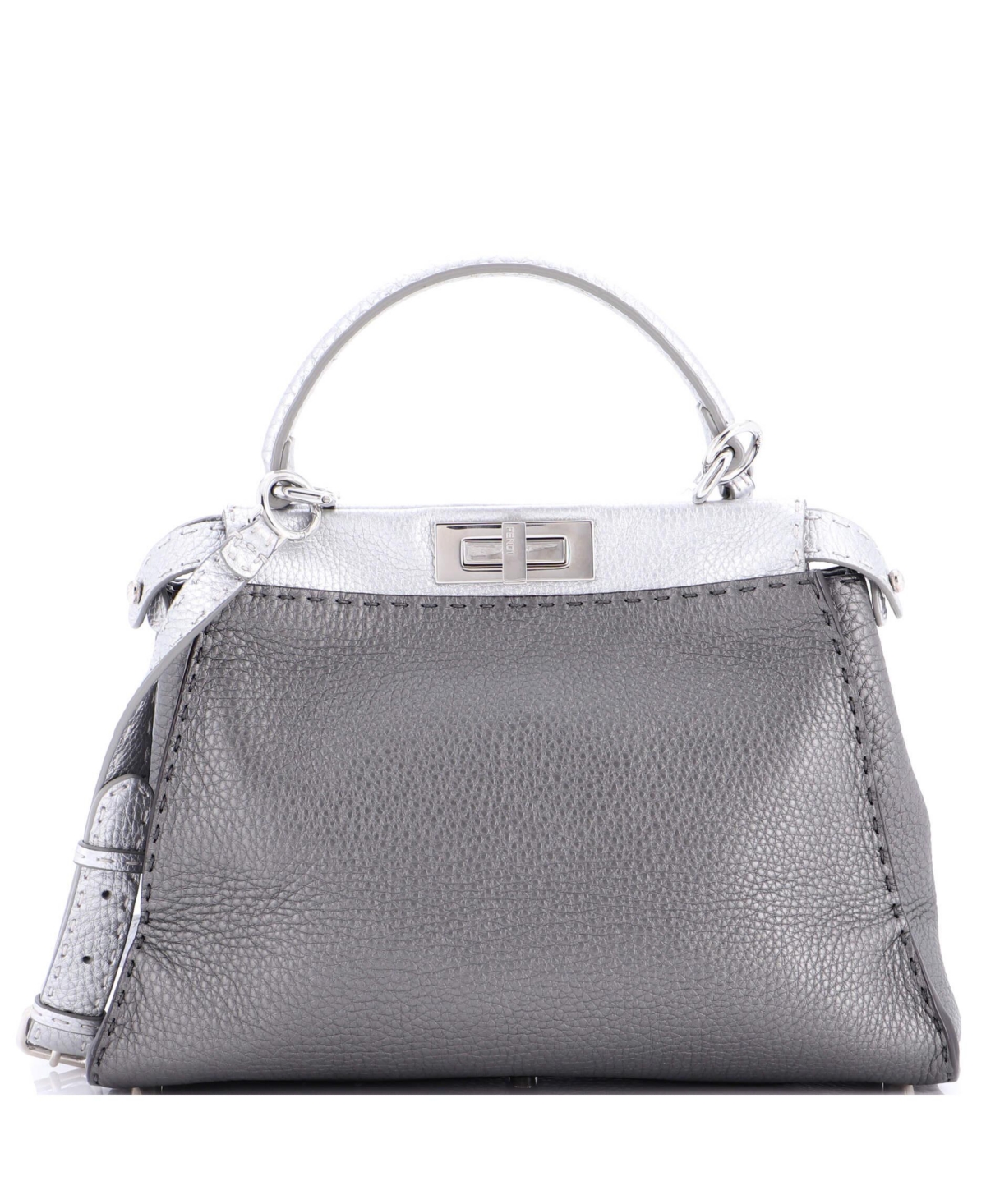 Click here for Pre-Owned Fendi Medium Selleria Peekaboo Bag Leath... prices
