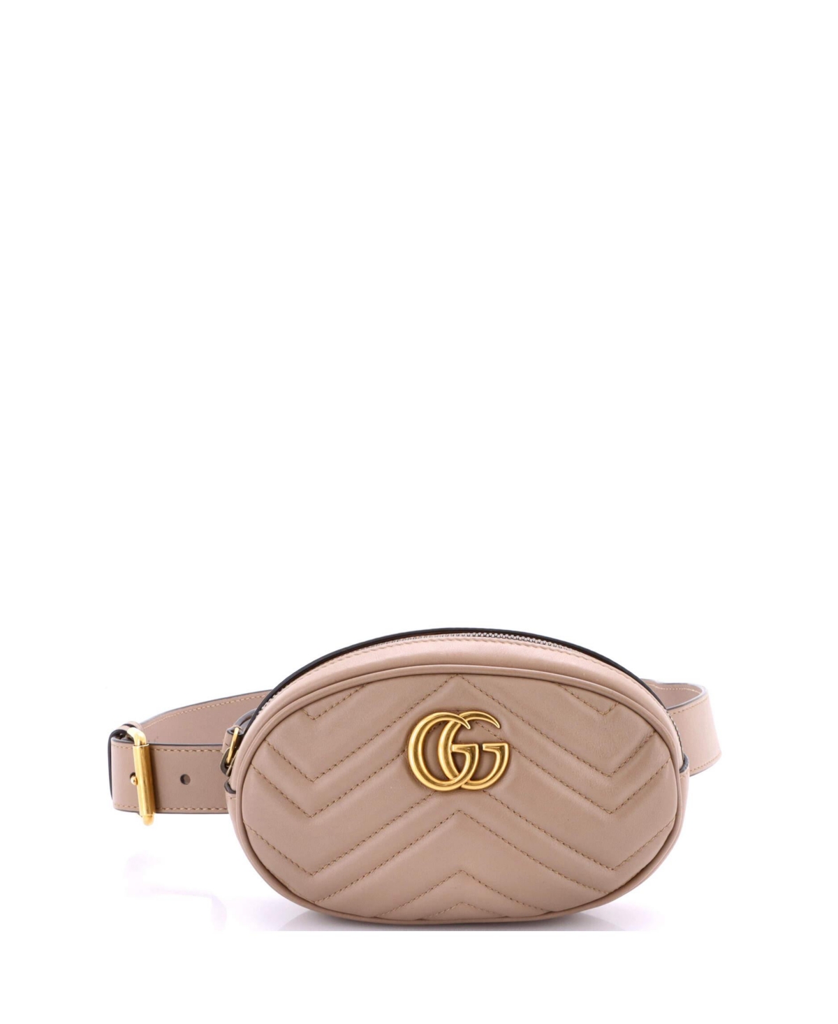 Click here for Pre-Owned Gucci Gg Marmont Belt Bag Matelasse Leat... prices