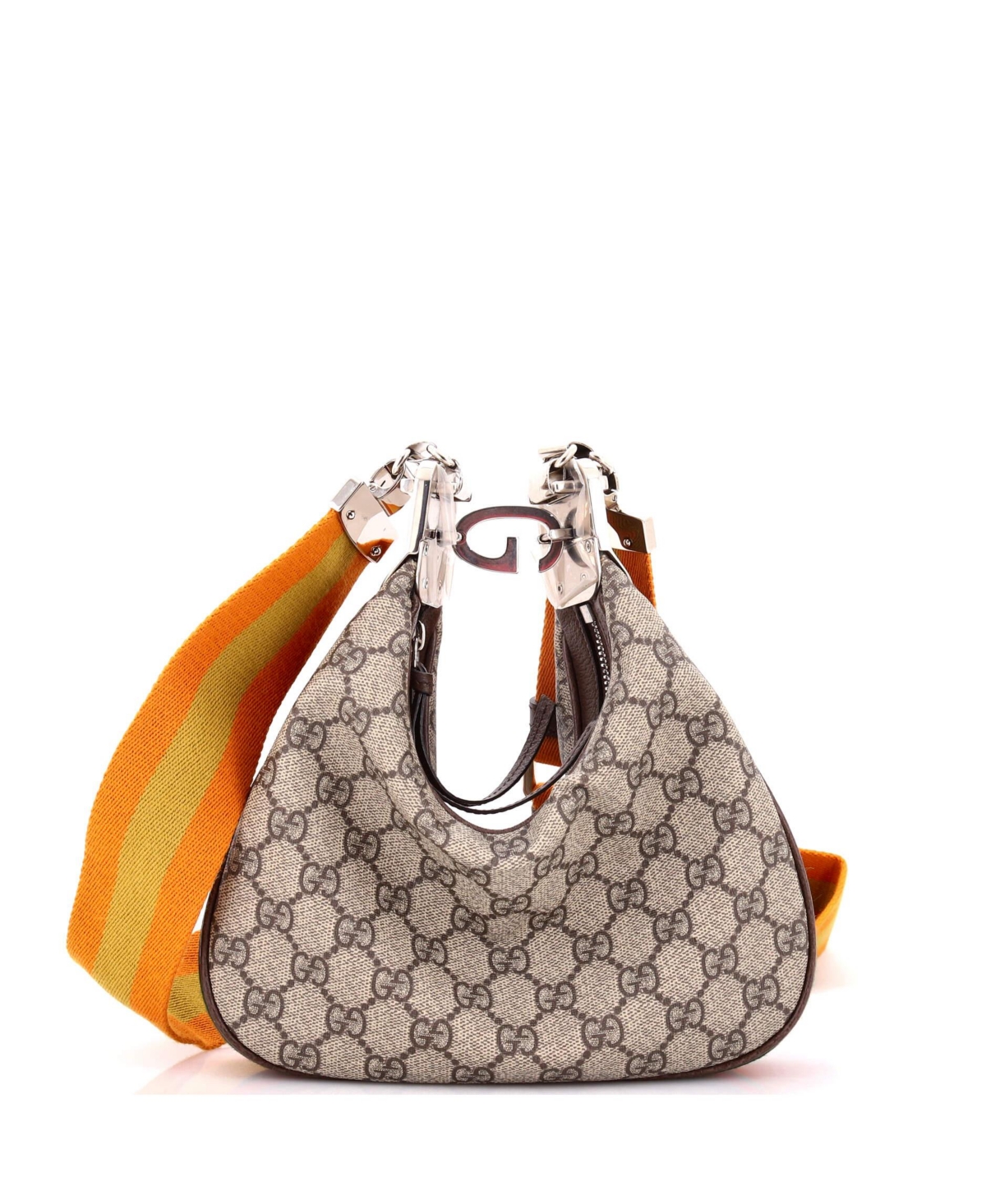 Click here for Pre-Owned Gucci Small Attache Shoulder Bag Gg Coat... prices